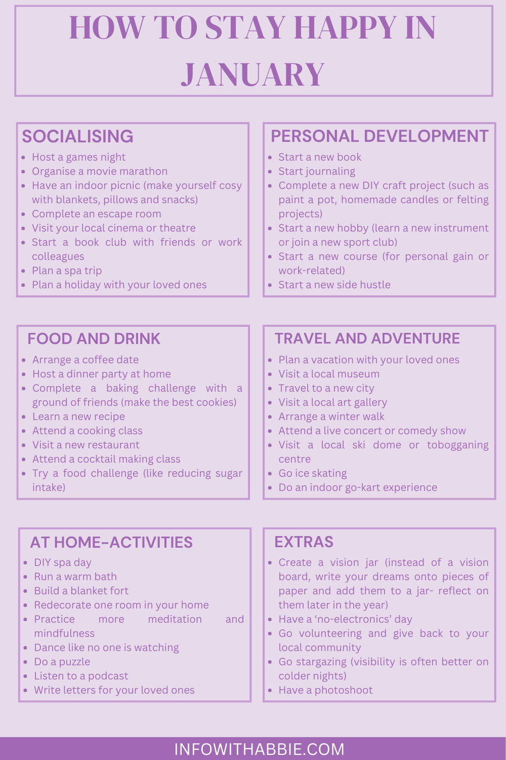 Things To Do In January For A Successful New Year - Info With Abbie
